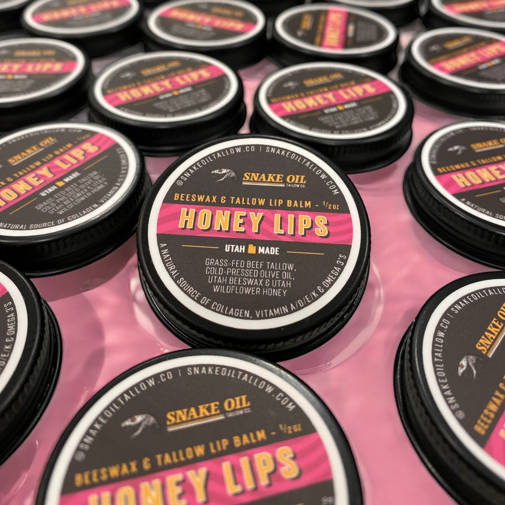 Honey Lips - Tallow Lip Balm – Snake Oil Tallow Co.