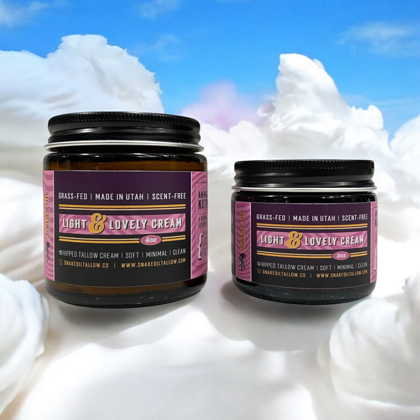 Light & Lovely Whipped Tallow – Snake Oil Tallow Co.